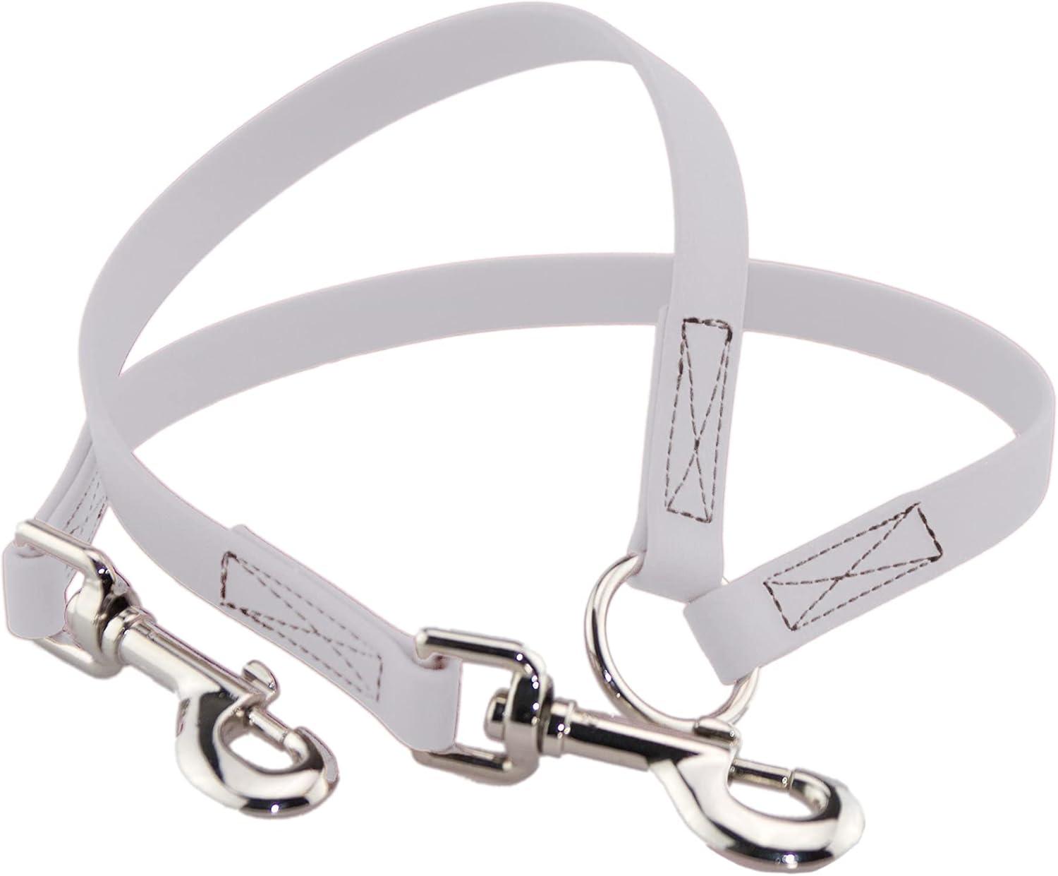 BioThane Dog Coupling Leash - 0.5m White Selectable Width - Durable ...