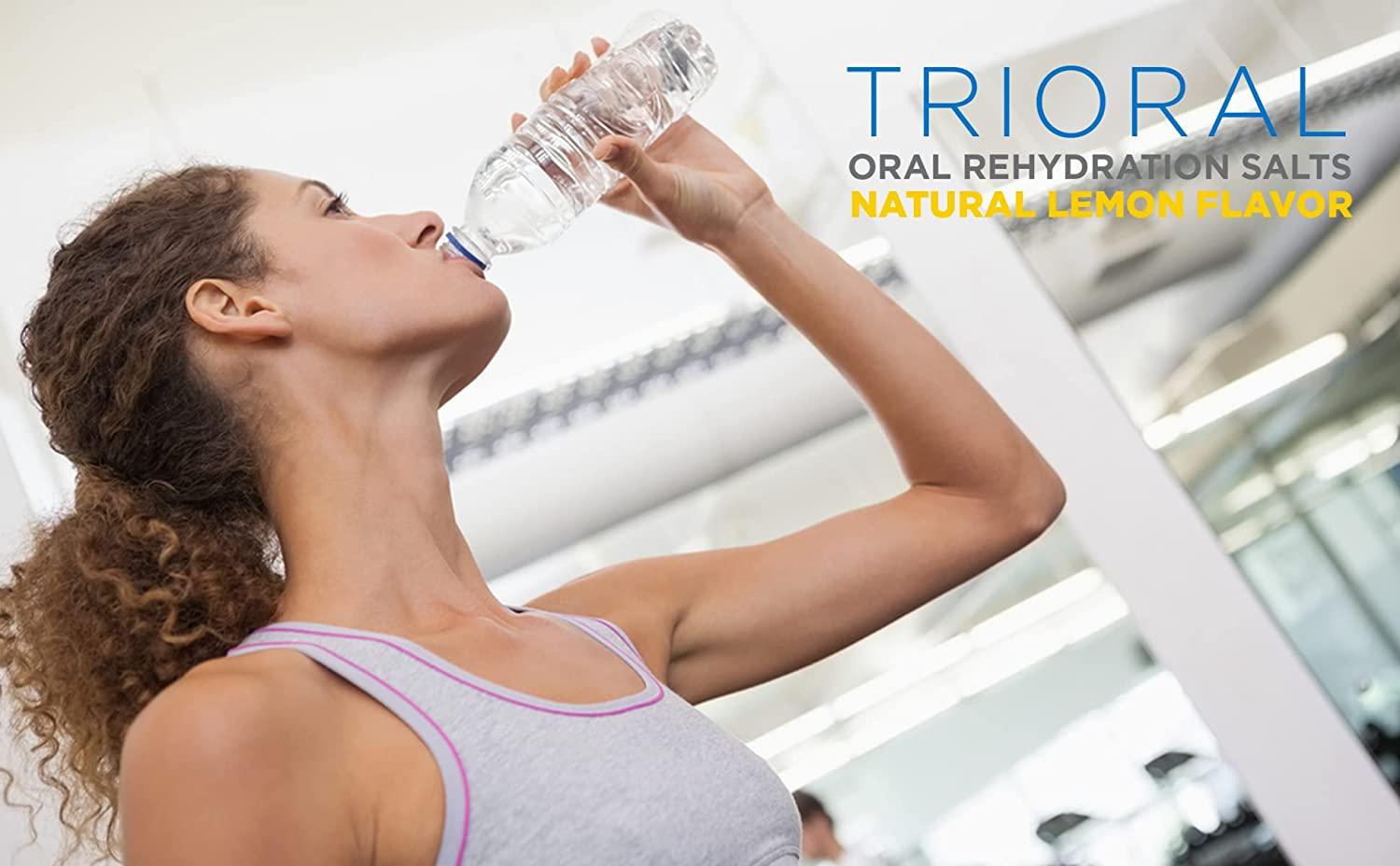 TRIORAL Lemon Rehydration Powder - Electrolyte Salts Formula for ...