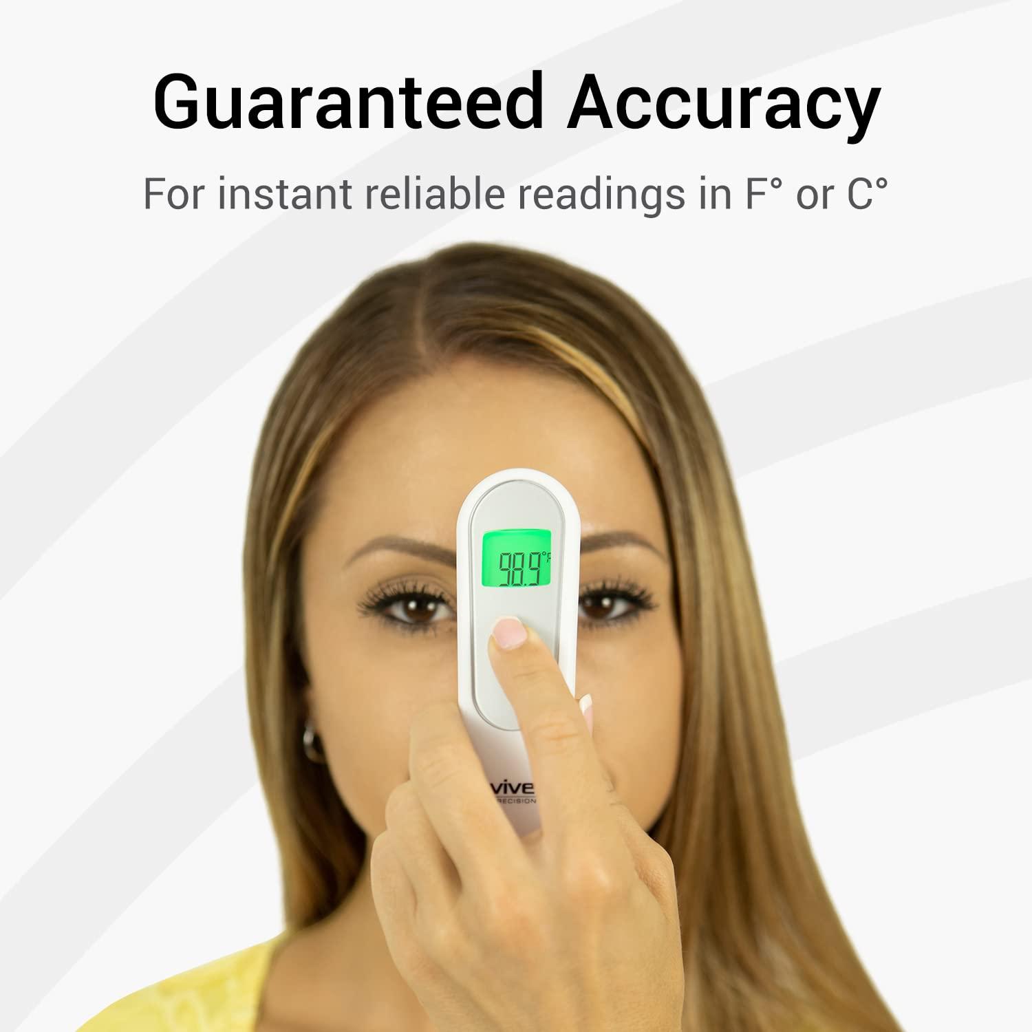 Vive Forehead Thermometer - Touchless Infrared Temporal No Touch ...