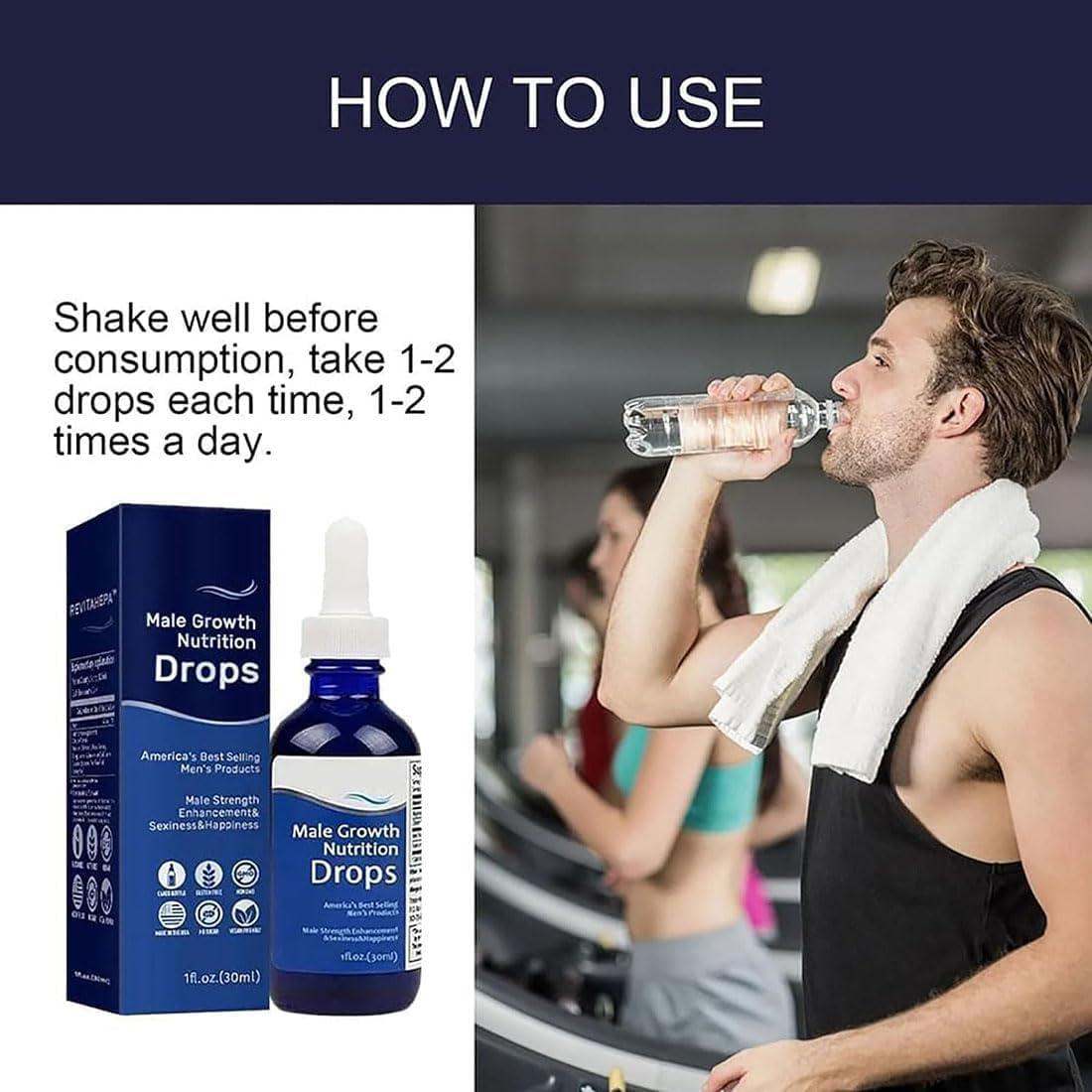 HONGBE Male Growth Nutrition Drops Men's Drops Mens Drops Blue ...