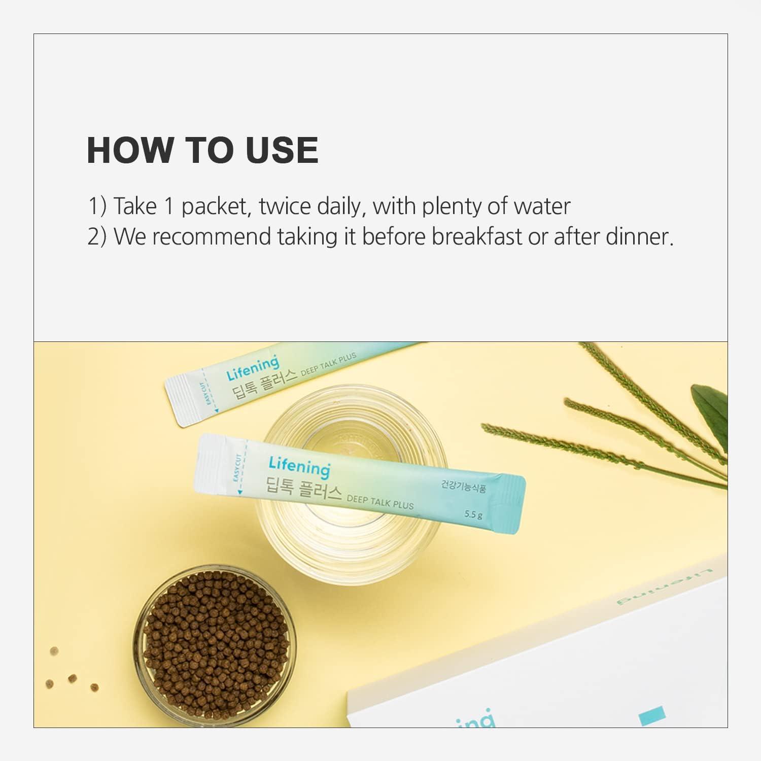 Incellderm Lifening Deep Talk Plus - 5.5g x 60ea Gut Health Powder for Weight Management | K-Beauty