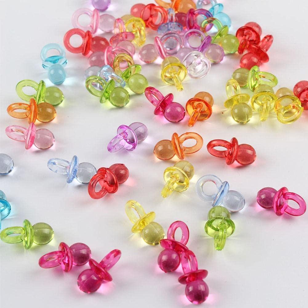 50Pcs Mini Pacifier Cake Decorations - Baby Shower & Birthday Party DIY ...