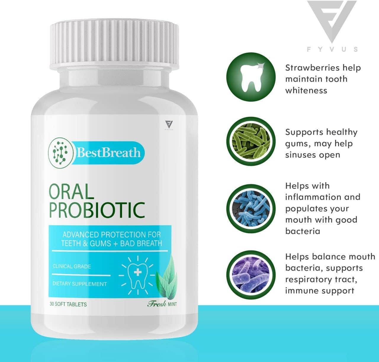 Best Breath Oral Probiotic Mints for Bad Breath - 2 Pack, Dental ...