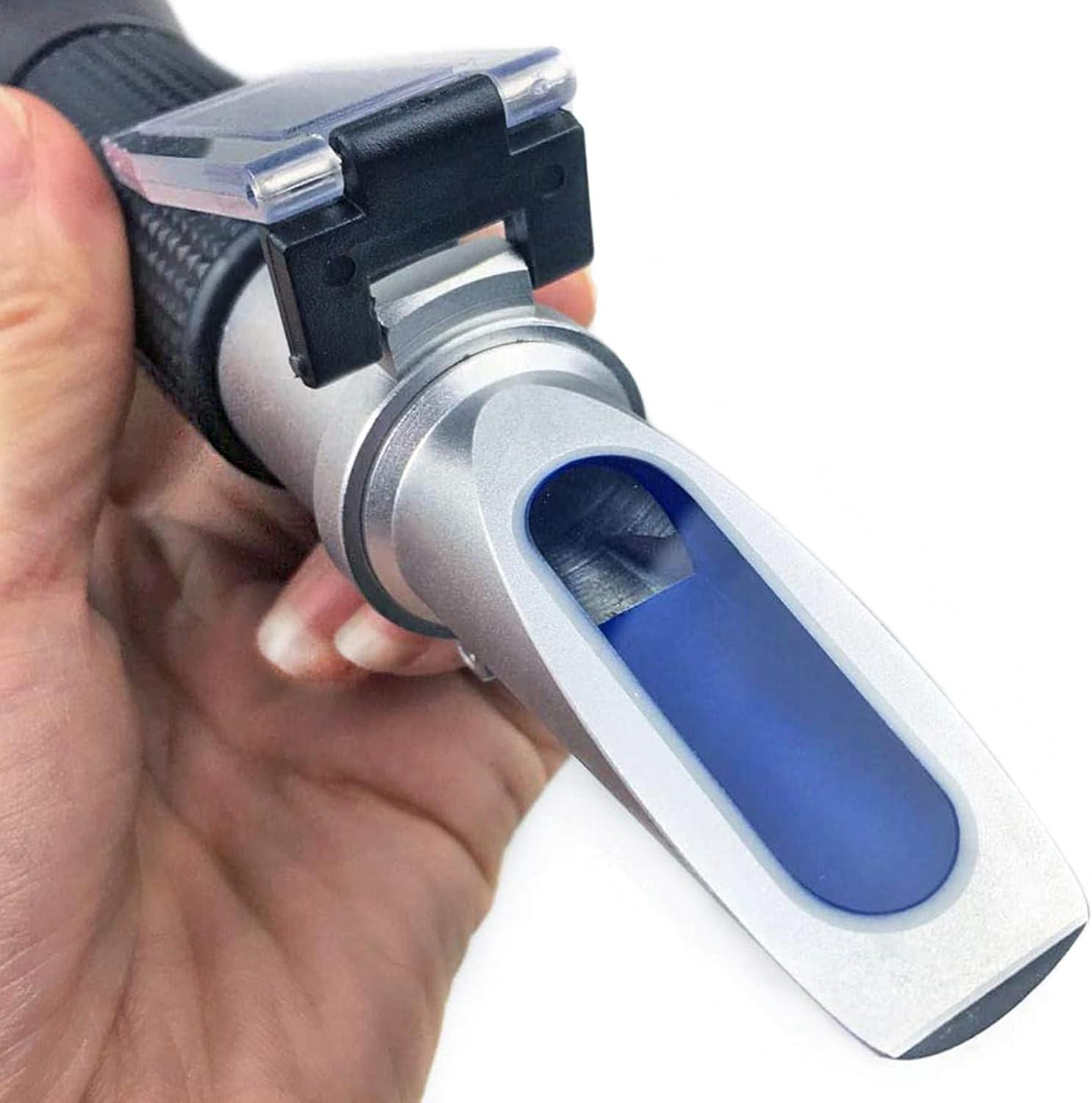 Retoteng Salinity Refractometer 0-100% Handheld Salinity Refractometer ...