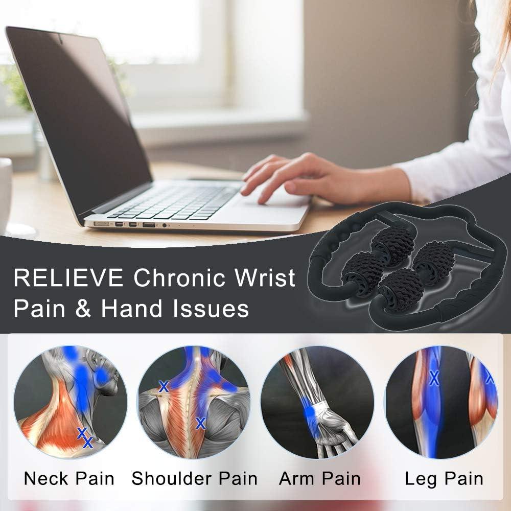 StrongTek Trigger Point Roller Massager for Forearm, Elbow, Hand, Arm ...