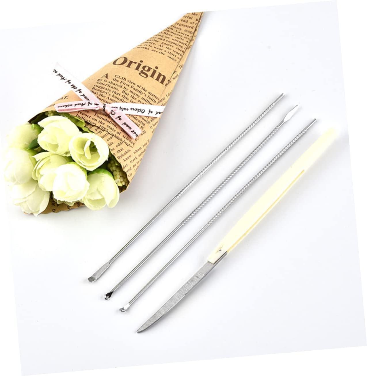 Stainless Steel Ear Cleaning Tool Set - Long Handle Ear Spoon & Grill ...