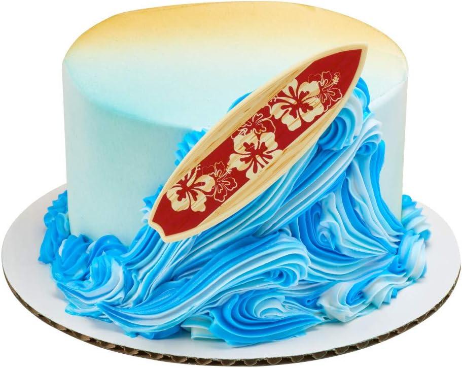CakeDrake SURFBOARD Surf Board Beach LUAU Tropical 4 pieces Cake PARTY ...