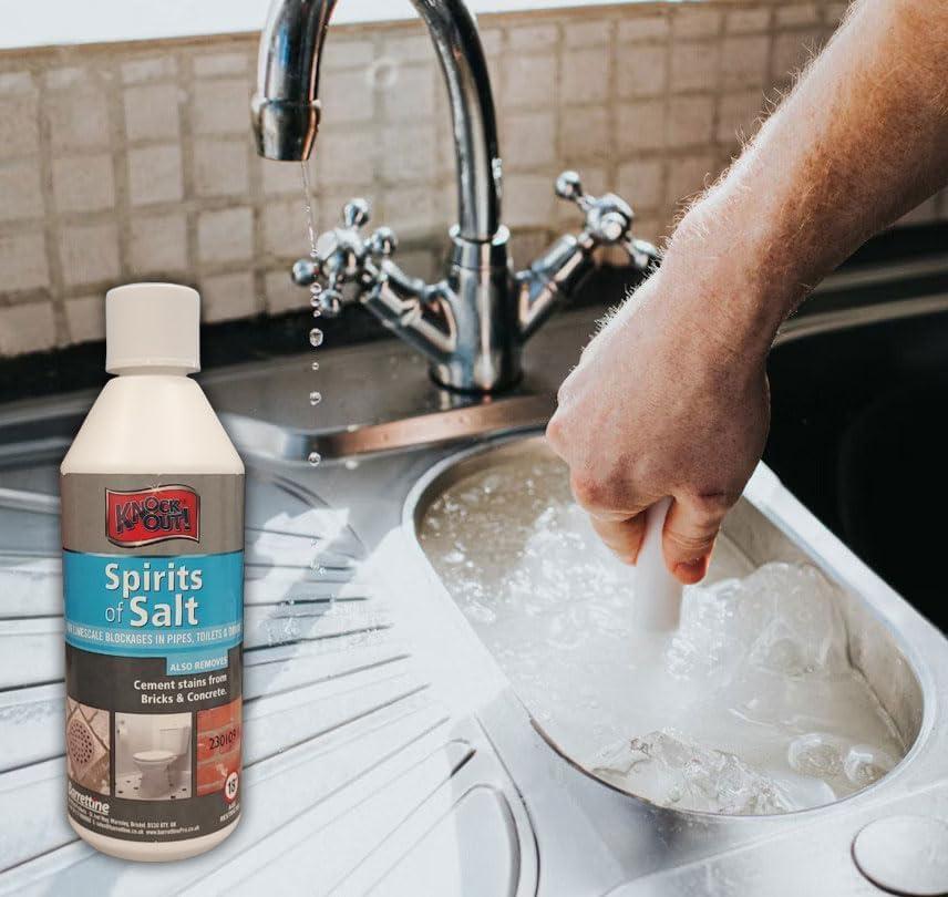 Housold 500ml Traditional Spirits of Salts Multi-purpose Drain & Toilet ...