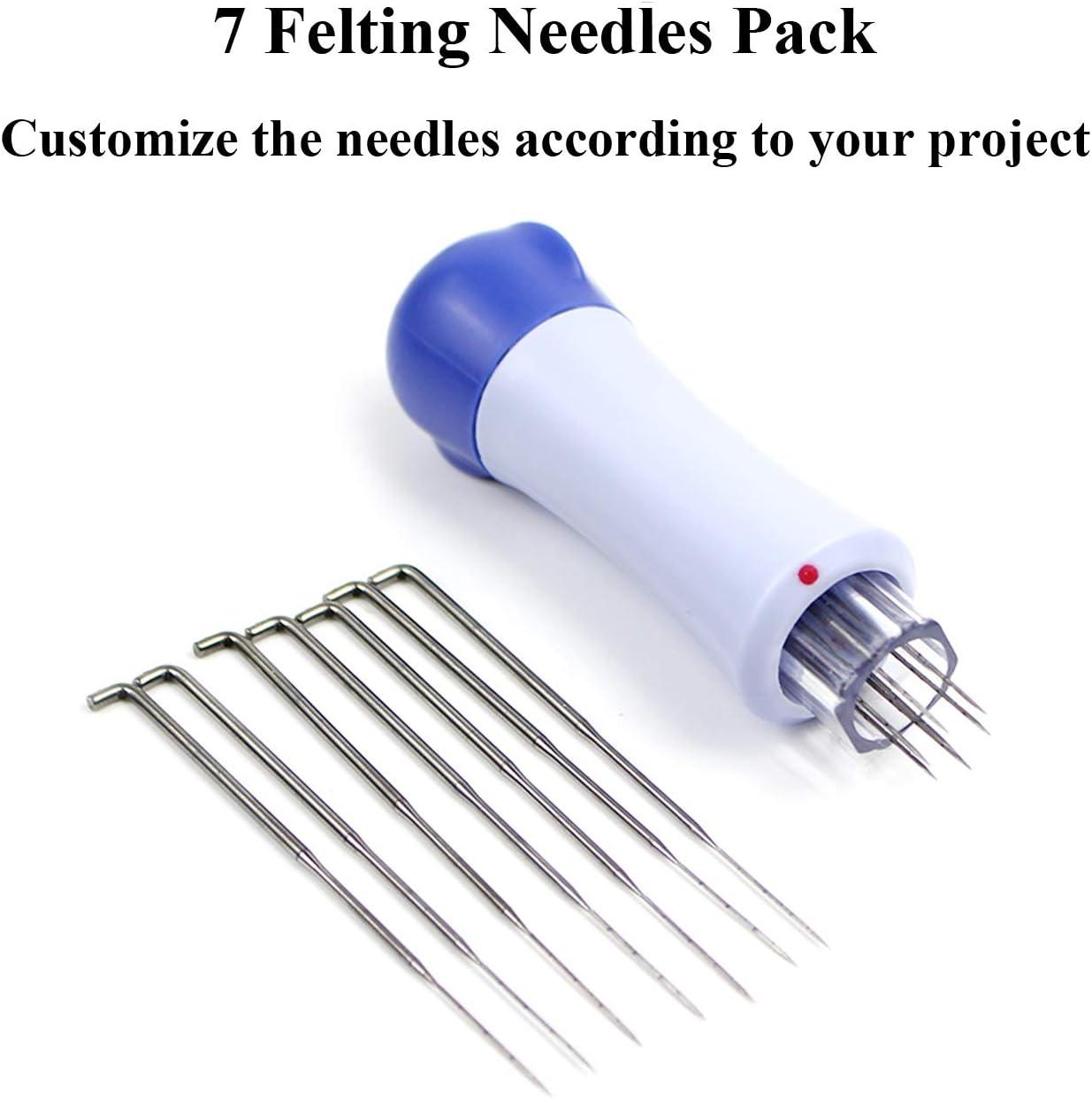 Needle Felting Felting Needle Tool with 7 Needles Needle Felting Stitch ...