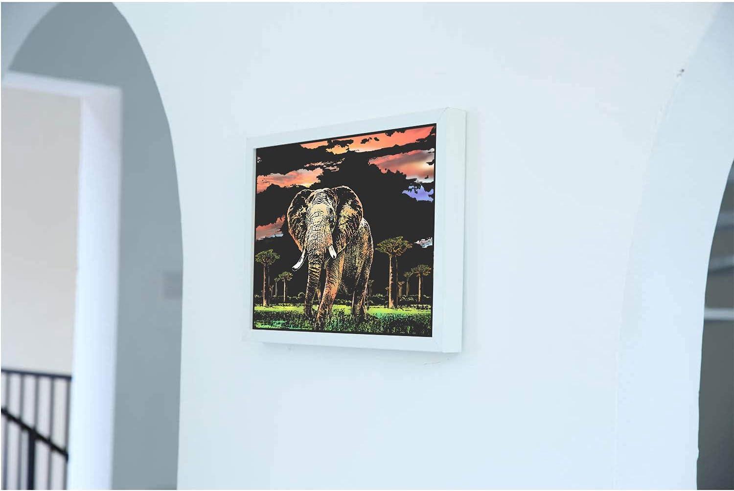 Animal Scratch Art Rainbow Painting Paper Kit - Creative Engraving ...