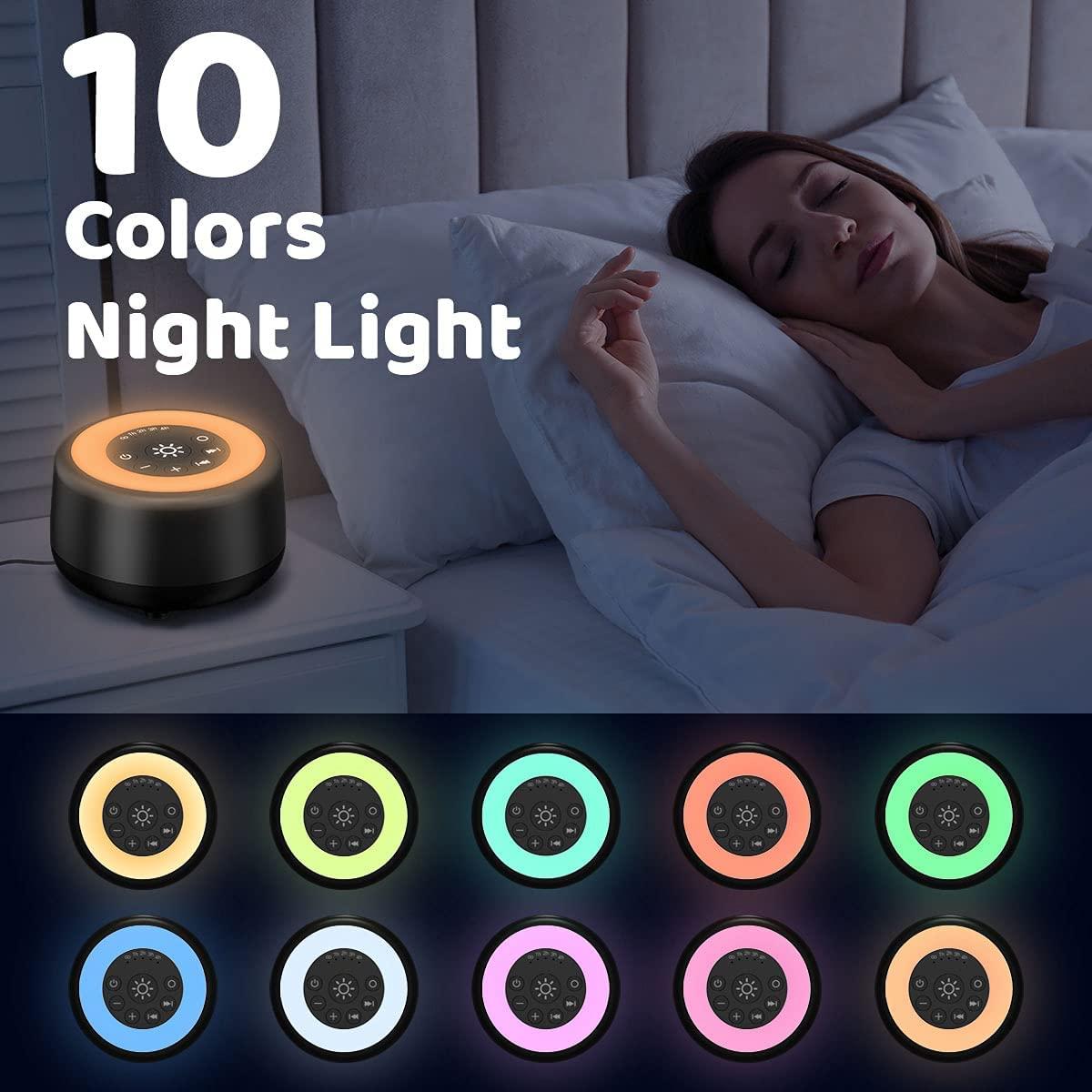 Sleepbox Sound White Noise Machine | 25 Soothing Sounds, 10 Colors ...