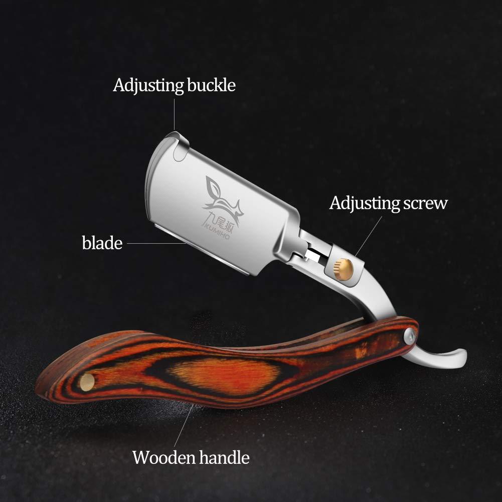Redwood Handle Straight Edge Razor for Men - Professional Barber ...