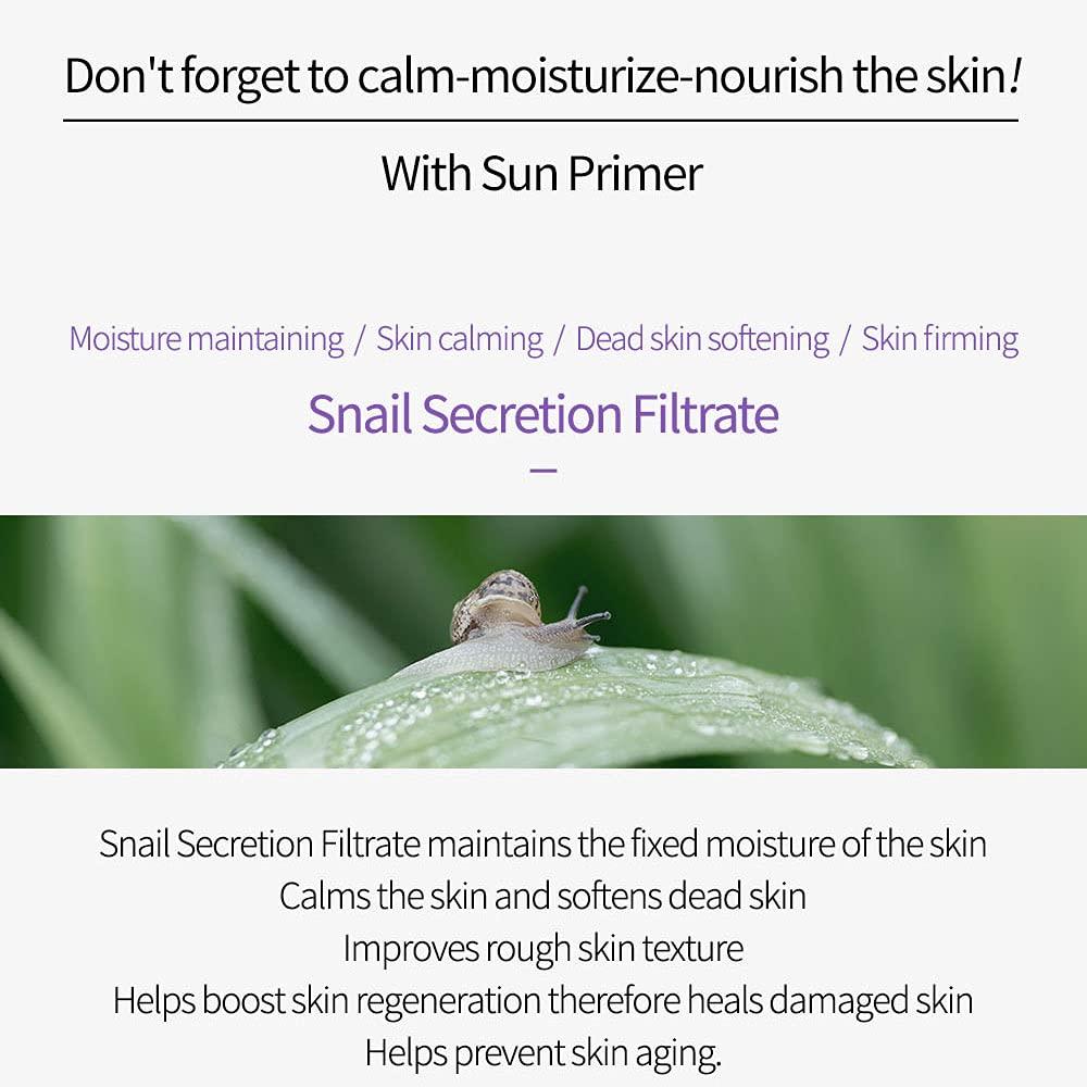 PRETTYSKIN Snail All in One Sun+ Primer SPF50+ PA++++ 70g - Korean ...
