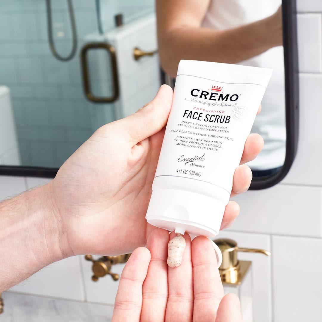 Cremo Exfoliating Face Scrub 4 fl oz - Gentle Exfoliation for Smooth ...