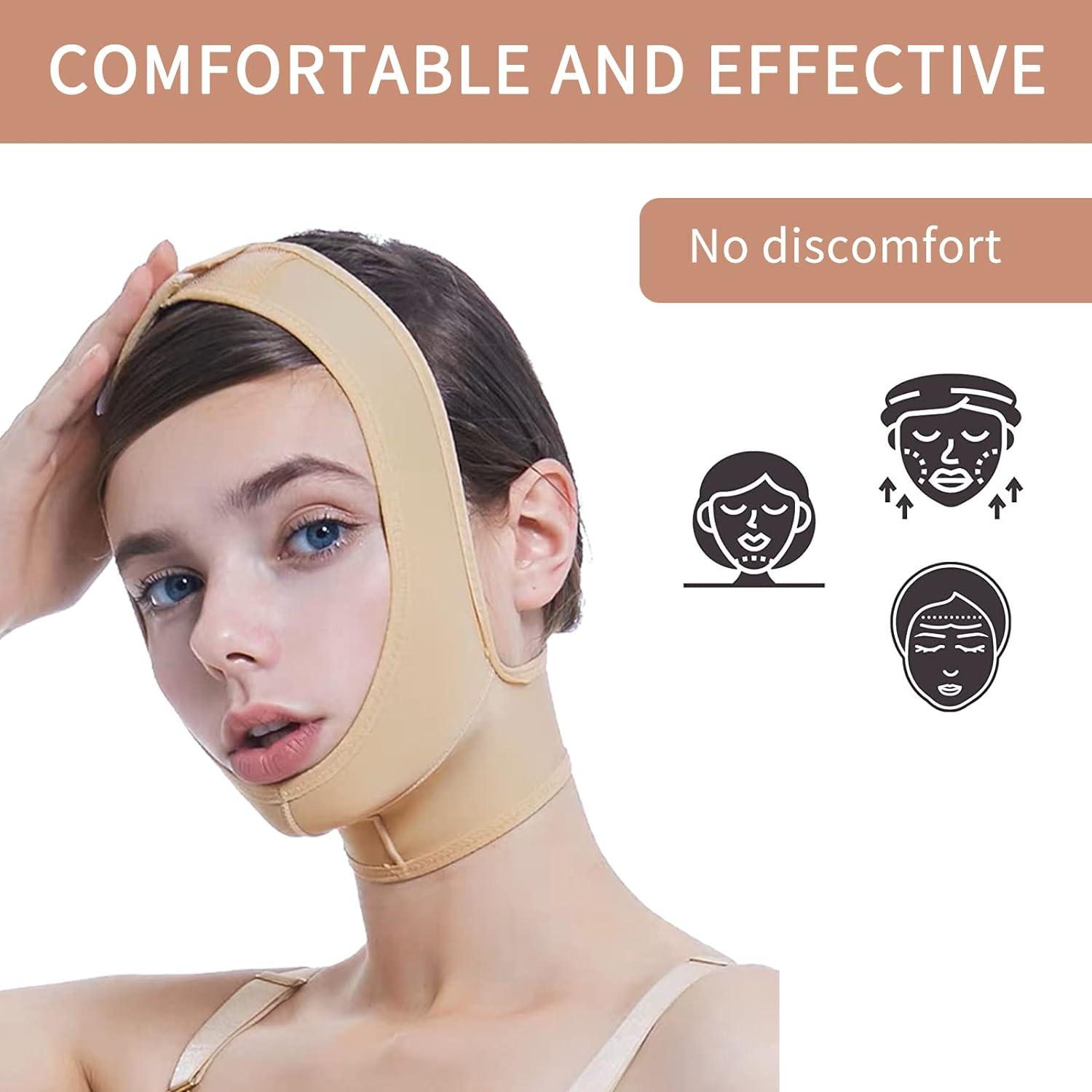 Chin Lipo Compression Garment - Post Surgery Neck & Chin Wrap for Skin ...