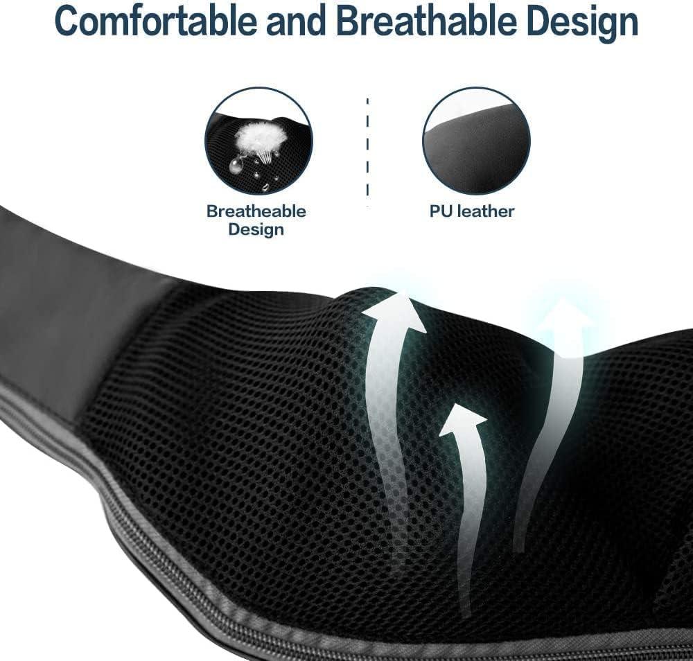 Aront Neck Massage Device with Heat - 3D Shiatsu Deep Tissue Relief for ...