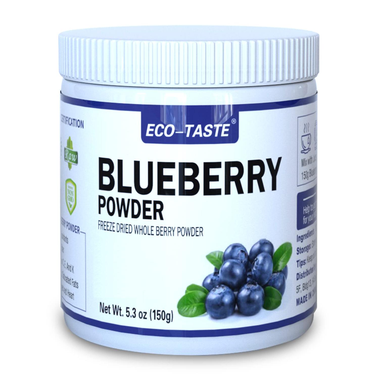 Blueberry Powder 5.3oz (150g) - Freeze Dried Berry Powder | 100% Pure ...