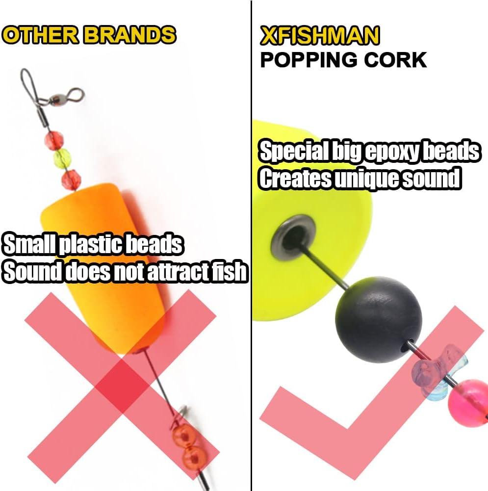 Fishing Popping Corks for Saltwater - Red Fish Popper for Carolina Rig ...