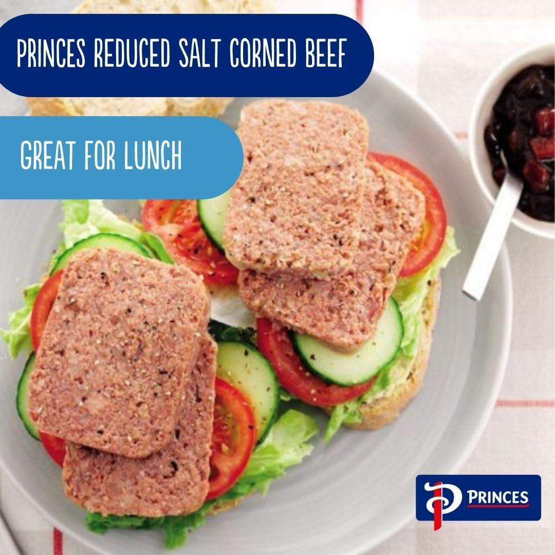 Princes Reduced Salt Corned Beef 340g - Delicious and Healthier Option ...
