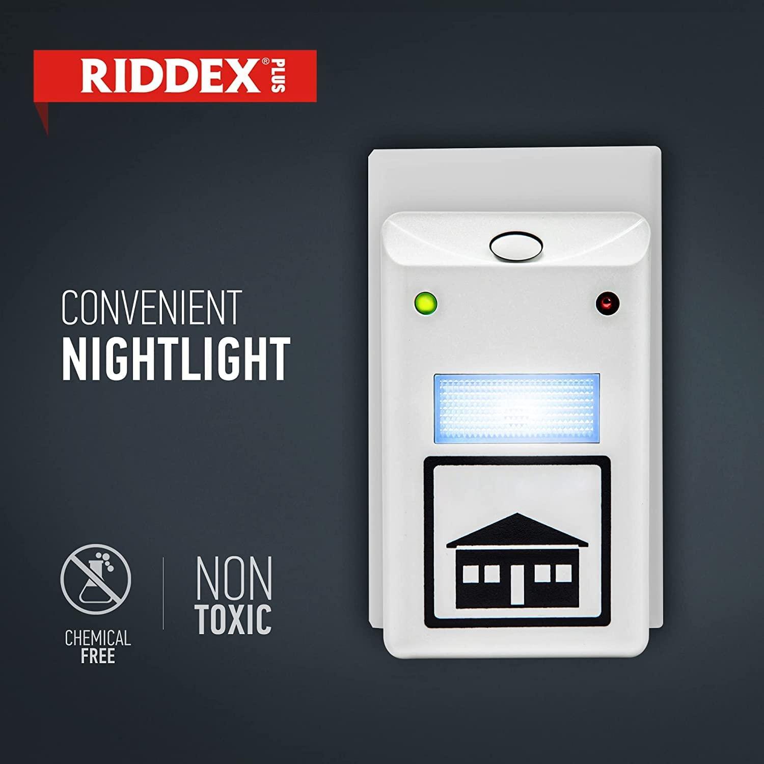 RIDDEX Plus Insect Repellent - Plug-in Mouse Deterrent | Pest Control ...