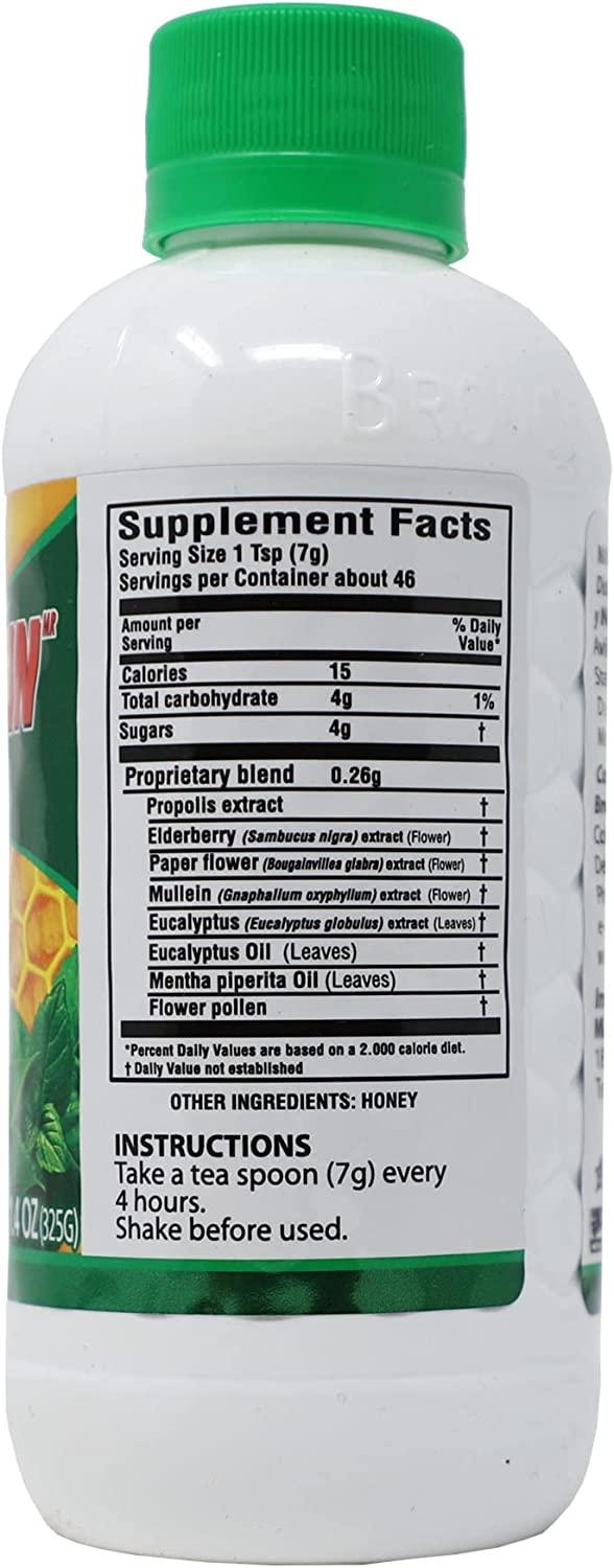 Broncolin Honey Syrup with Propolis & Natural Plant Extracts Refresh ...