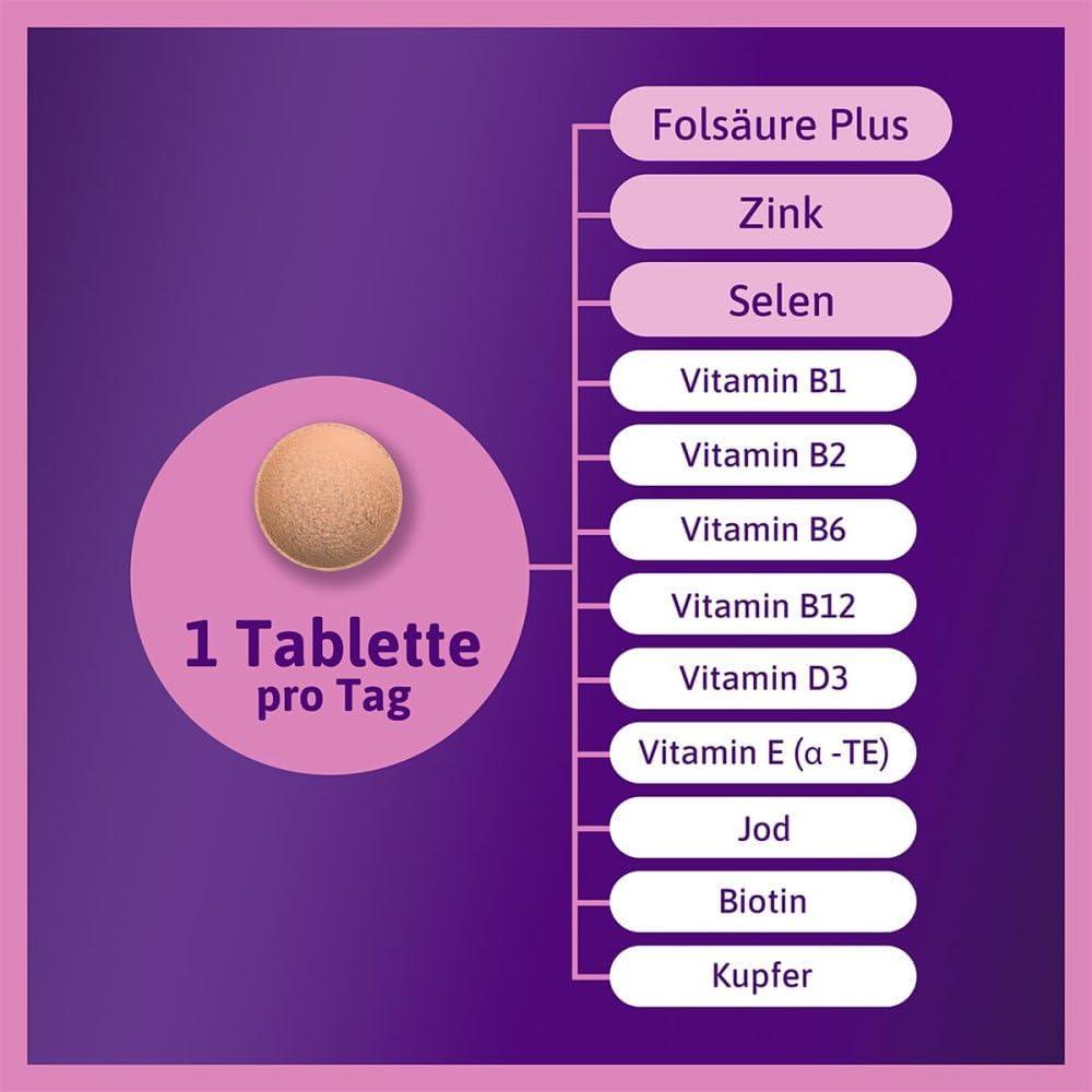 Femibion 0 Baby Planning Supplements - Daily Folic Acid & Metafolin for ...