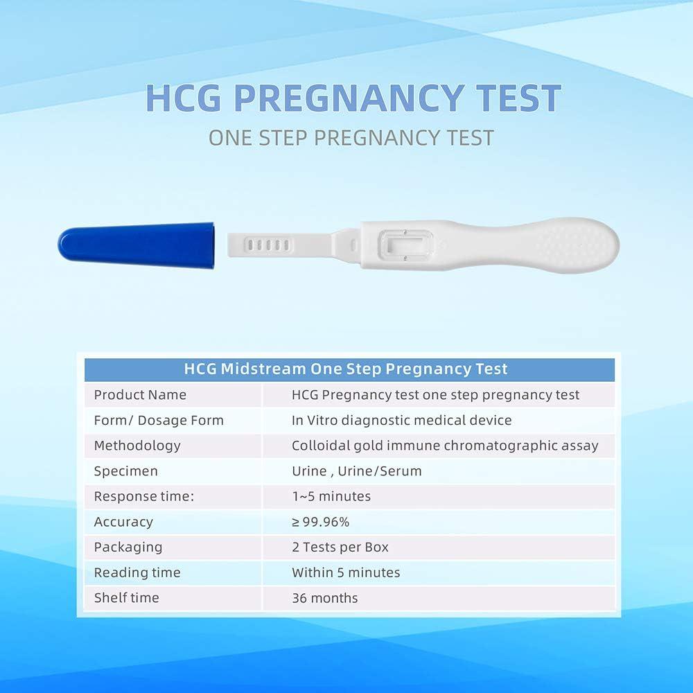 Golden Time 2-Pack Early Pregnancy Tests | Fast & Accurate HCG Urine ...