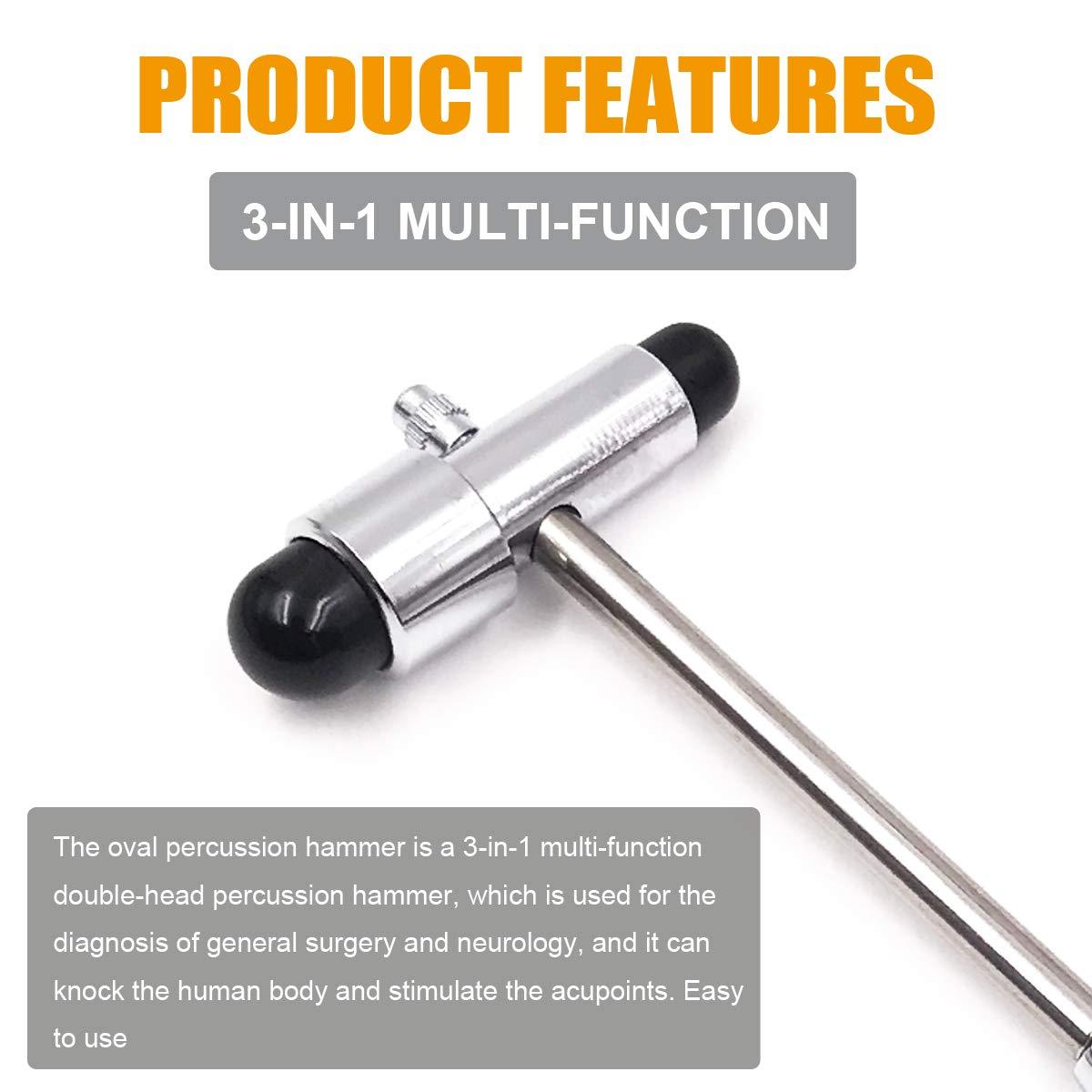 FLYH Buck Neurological Hammer Tromner with Needle and Brush ...