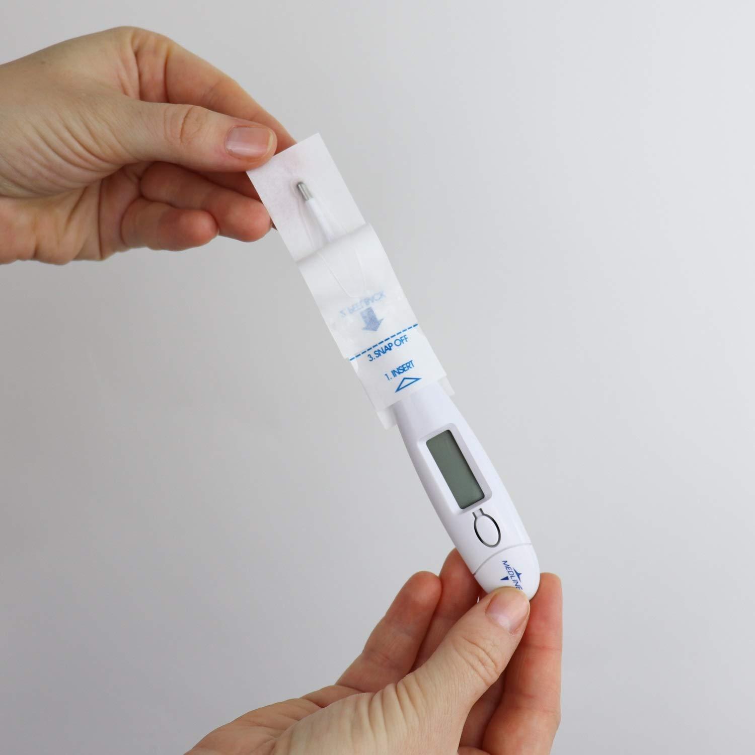 100 Disposable Thermometer Probe Covers for Oral/Rectal Use - Digital ...