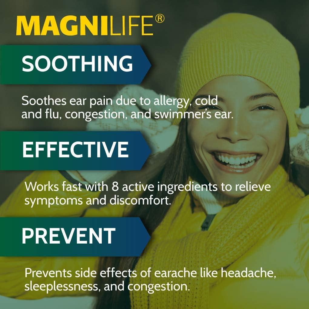 MagniLife Earache Relief: Fast-Acting Natural Swimmers Ear Pain Relief ...