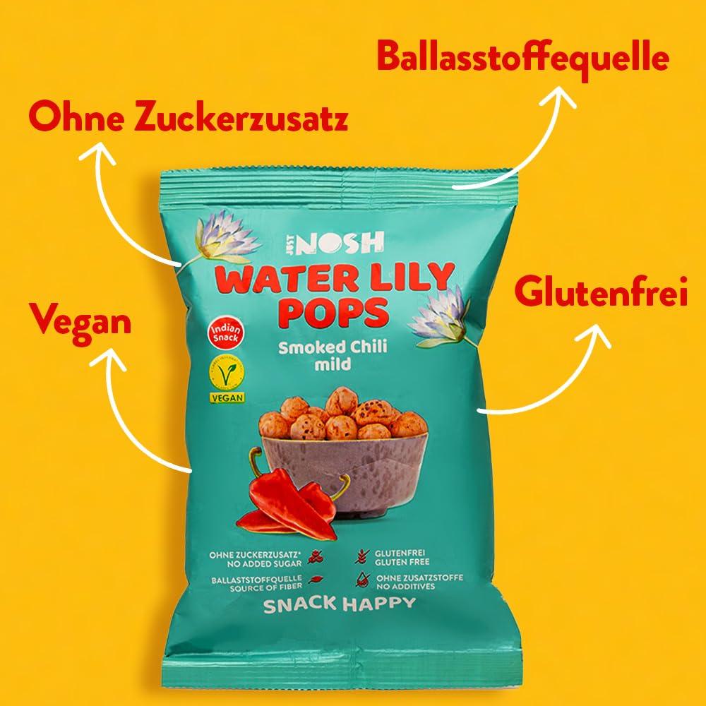 Just Nosh Water Lily Pops - Smoked Chili - Gluten Free Vegan Snack ...