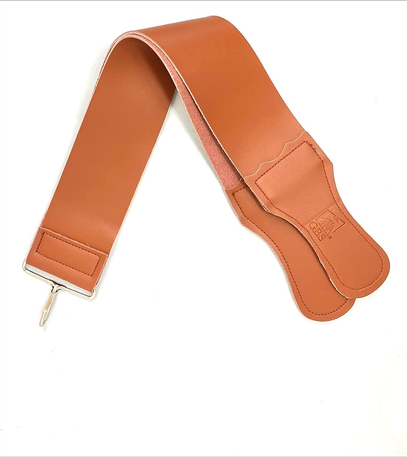 G.B.S Straight Razor Leather Strop Sharpening Strap 2.5 X 23.5 - Dual ...