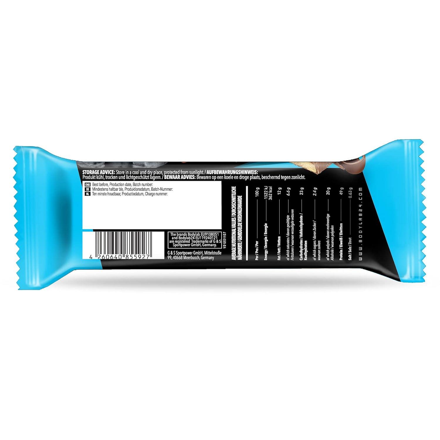 BODYLAB24 BIG PAPA Protein Bar - 12x100g | 49g Protein Low Sugar ...