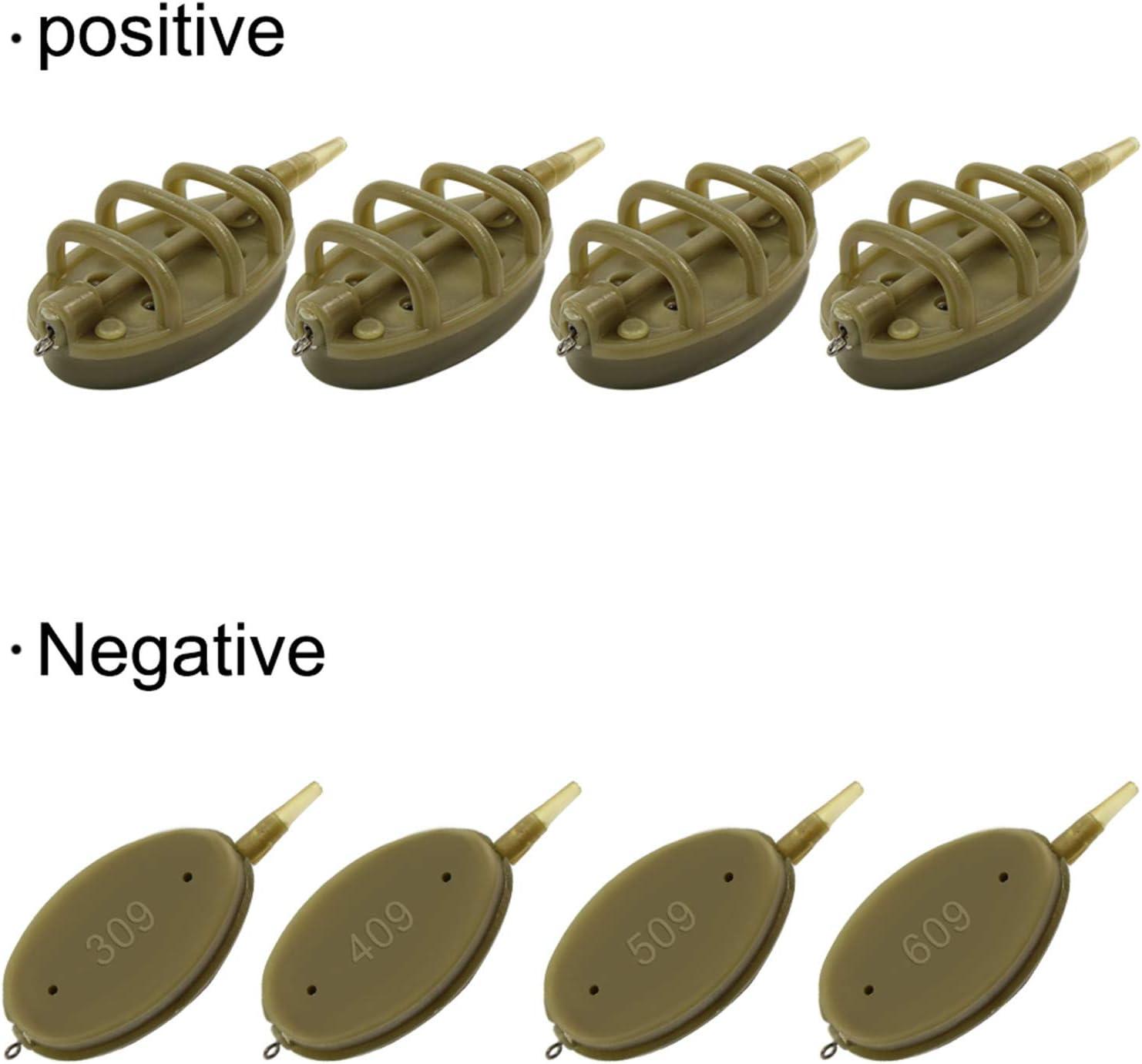Inline Method Feeders Set with Quick Release Moulds - Carp Fishing Bait ...