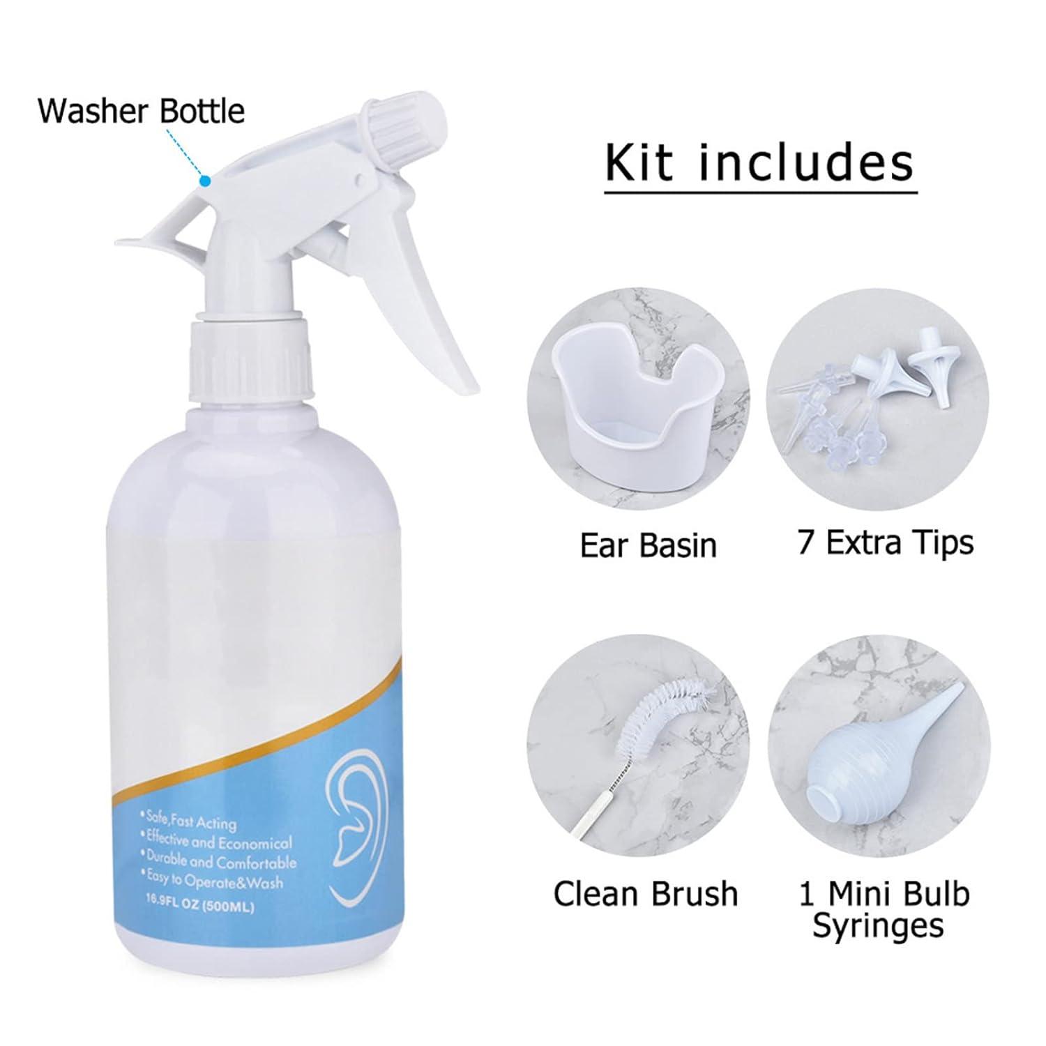Ear Cleaning Kit | Ear Wax Washer Device for Adults & Kids | Easy-to ...