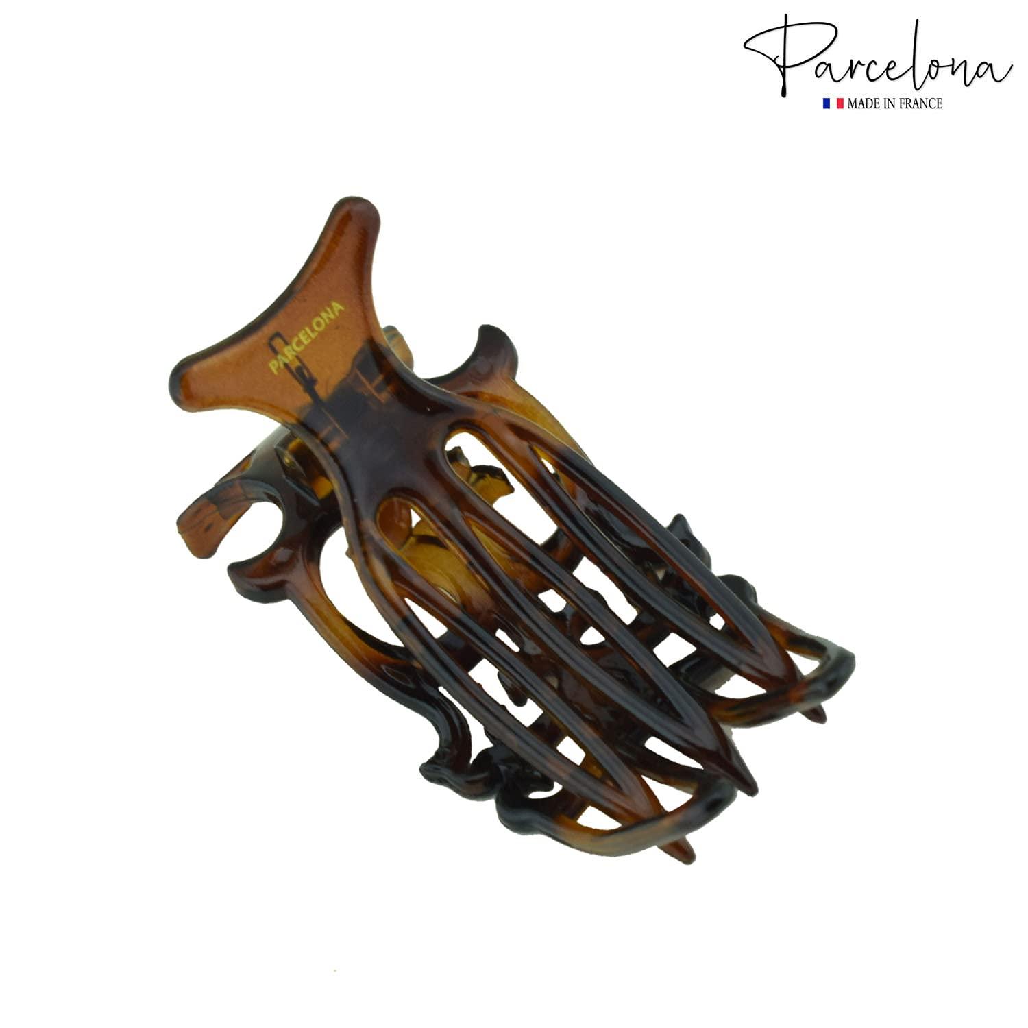Parcelona Small Shell Slide Claw for Fine Hair | French Intricate ...