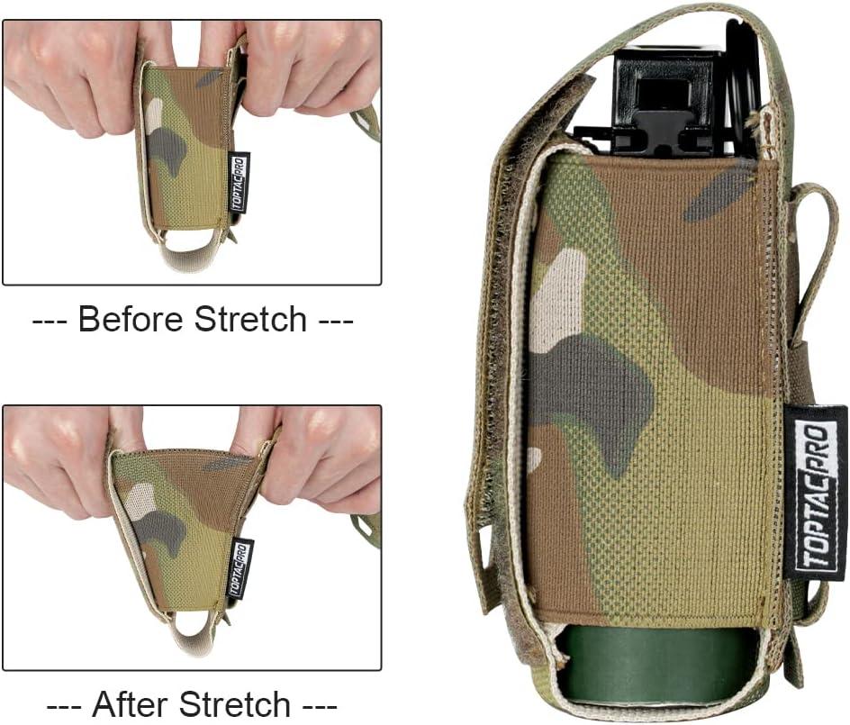 TOPTACPRO Molle Flashlight Holder Magazine Pouch Tactical Pouches ...