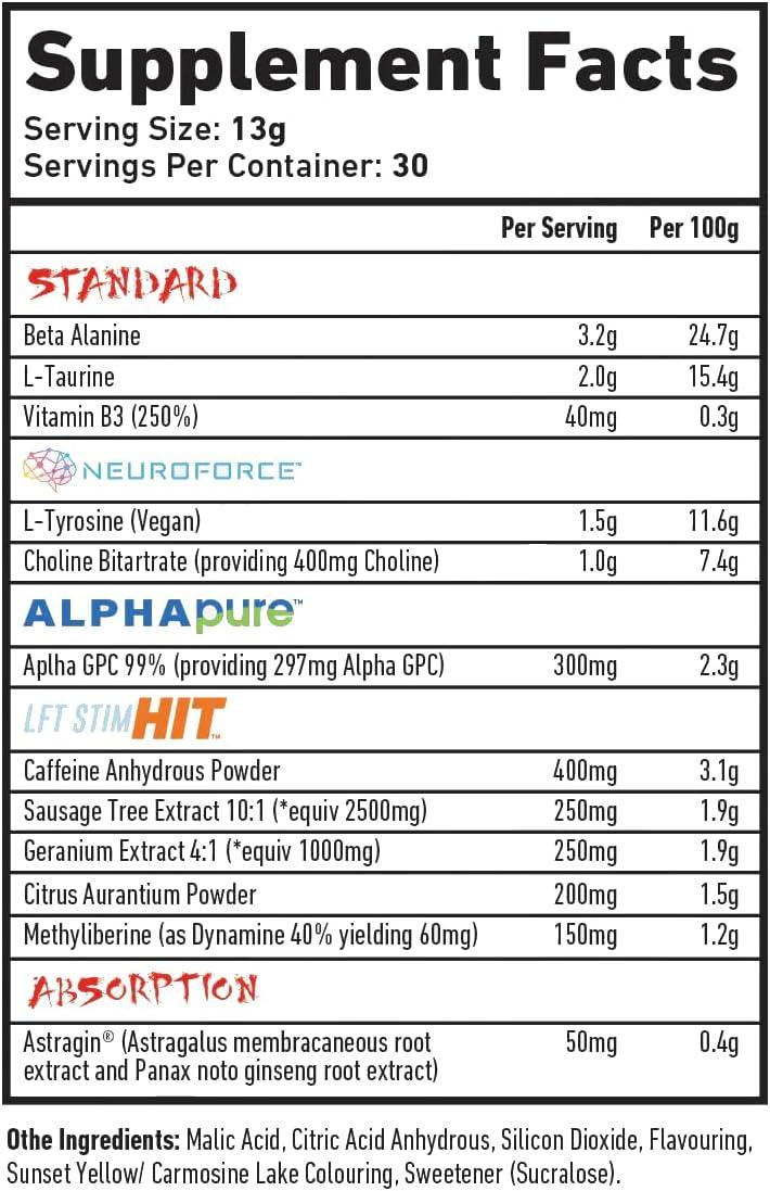 TWP Nutrition Platinum Series LFT V2 Pre Workout 390g, 30 Servings - Rainbow Candy Flavor | Buy ...