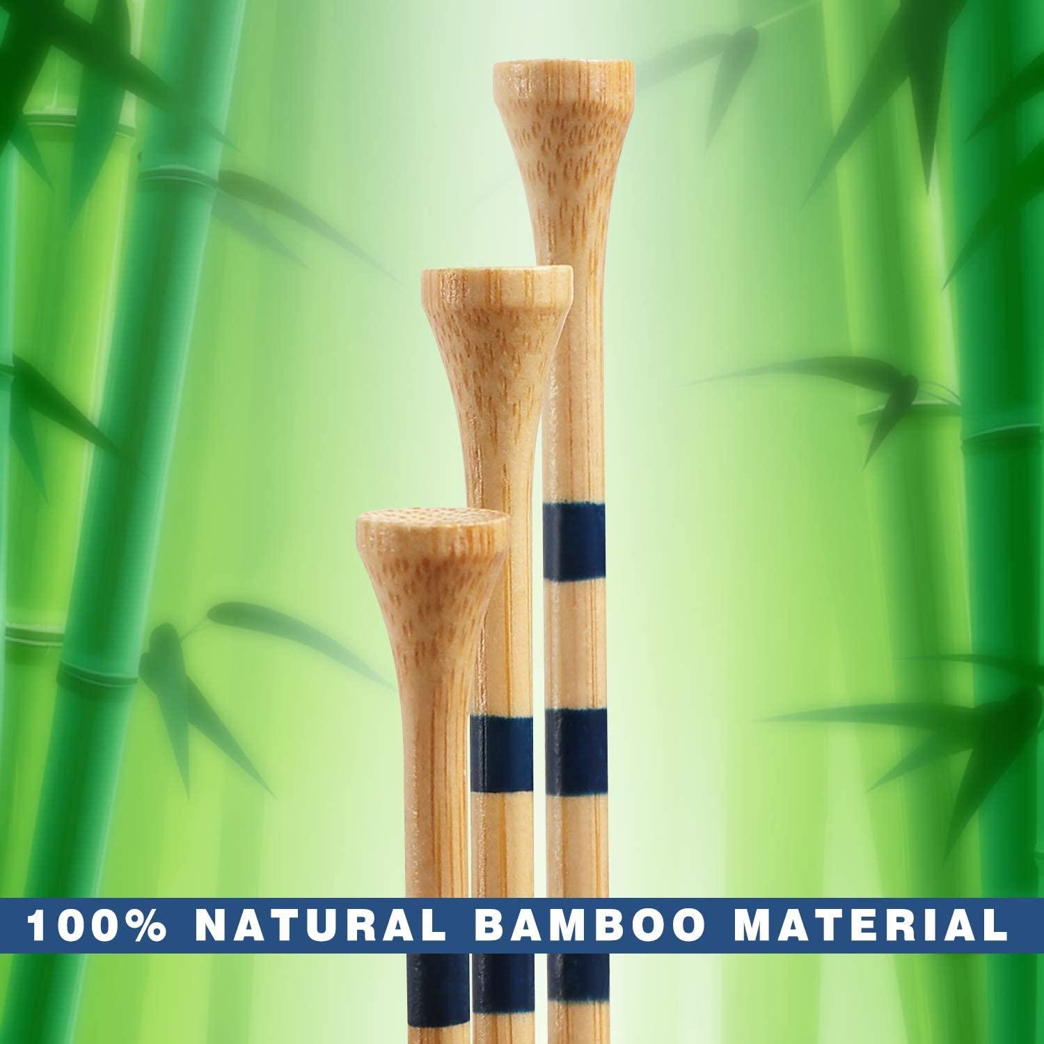CHAMPKEY Premium Bamboo Golf Tees Pack of 120 - Biodegradable & Durable ...