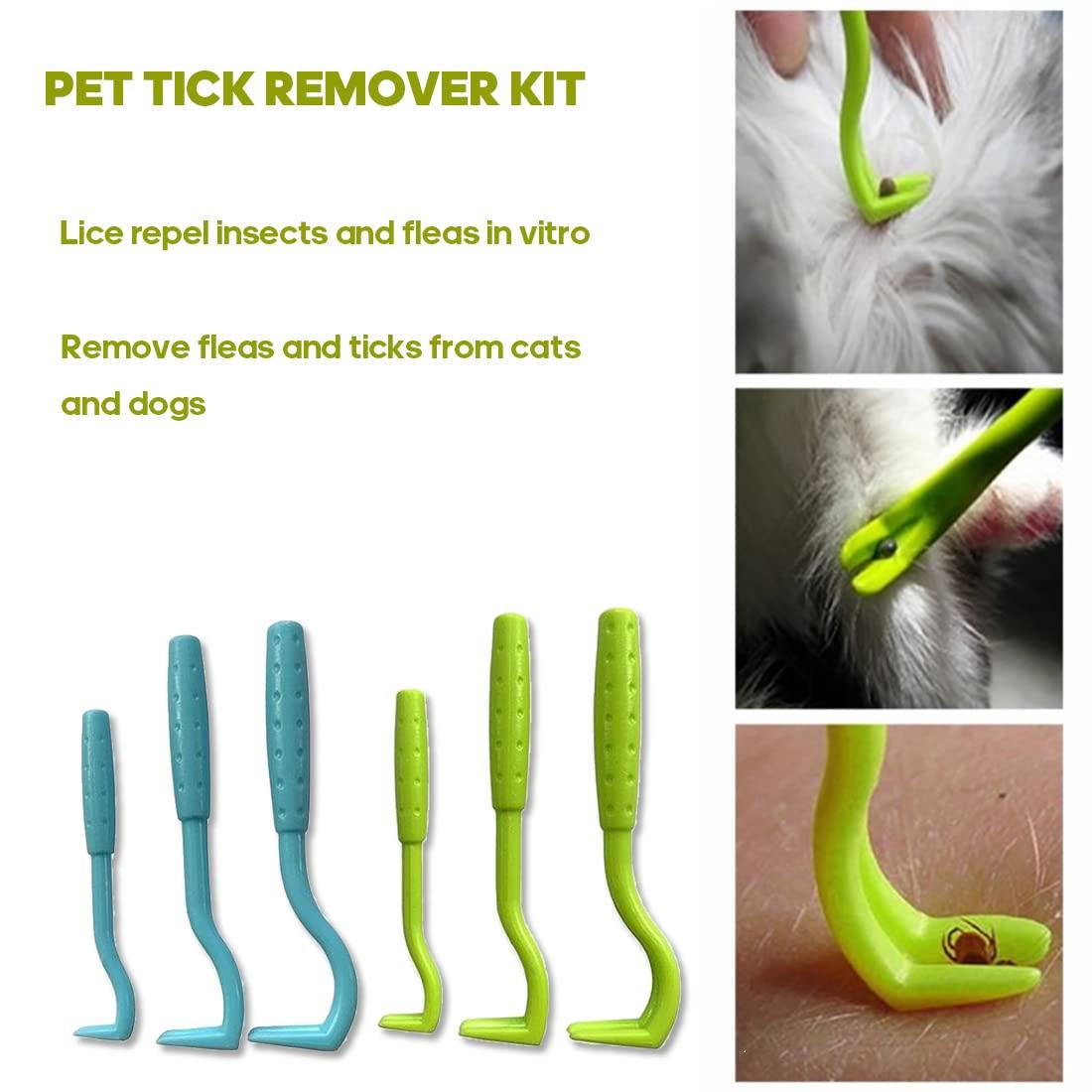 Pack of 12 Tick Hooks & Remover for Kids & Pets | Easy Safe Tick Lever ...
