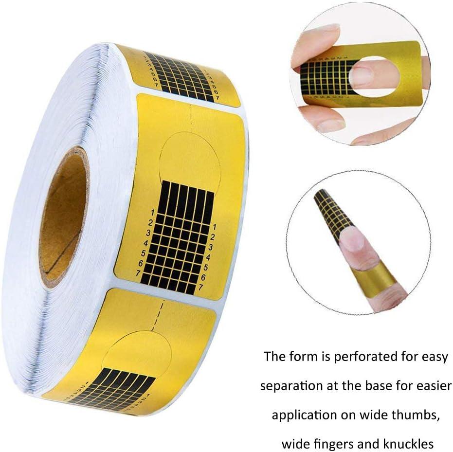 Nail Templates (600 pcs) | Self-Adhesive Gel Nail & Extension Stencils ...