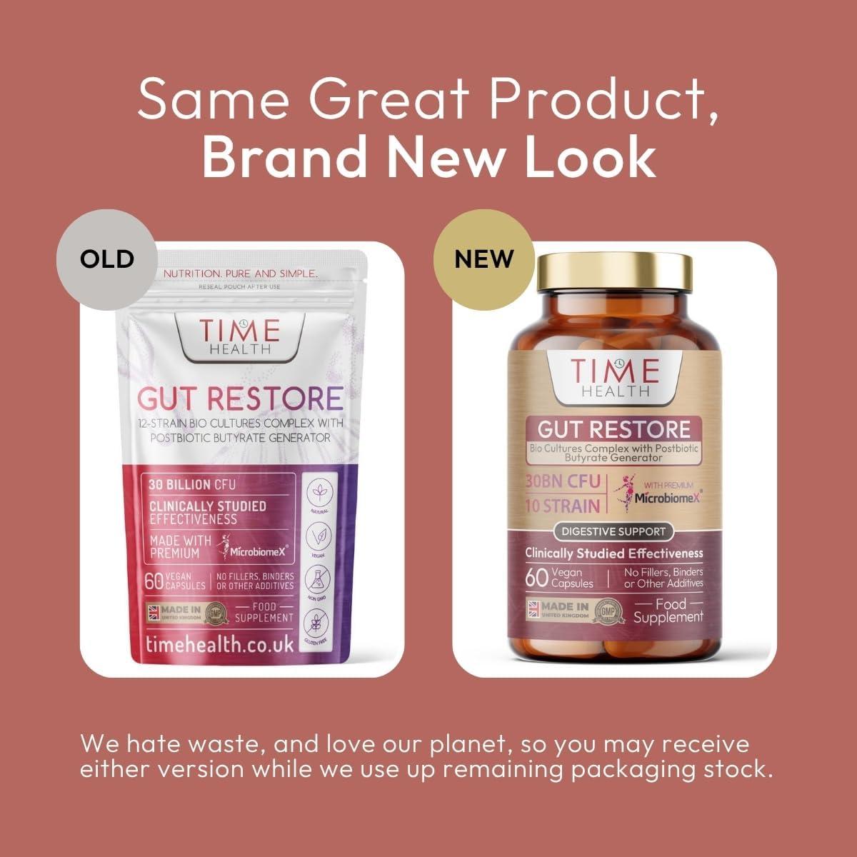 Gut Restore 30 Billion CFU Probiotic Formula with Butyrate Generator ...