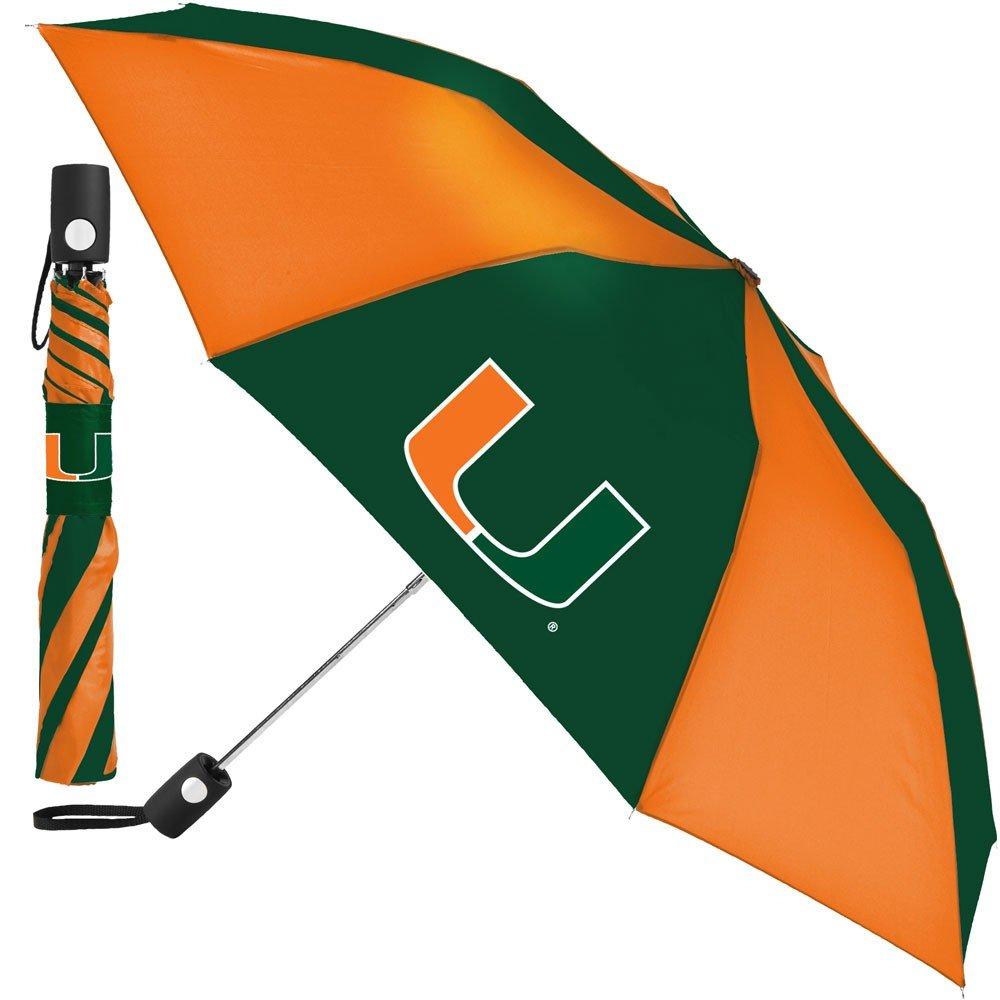 WinCraft NCAA Miami (Florida) University of Auto Folding Umbrella ...