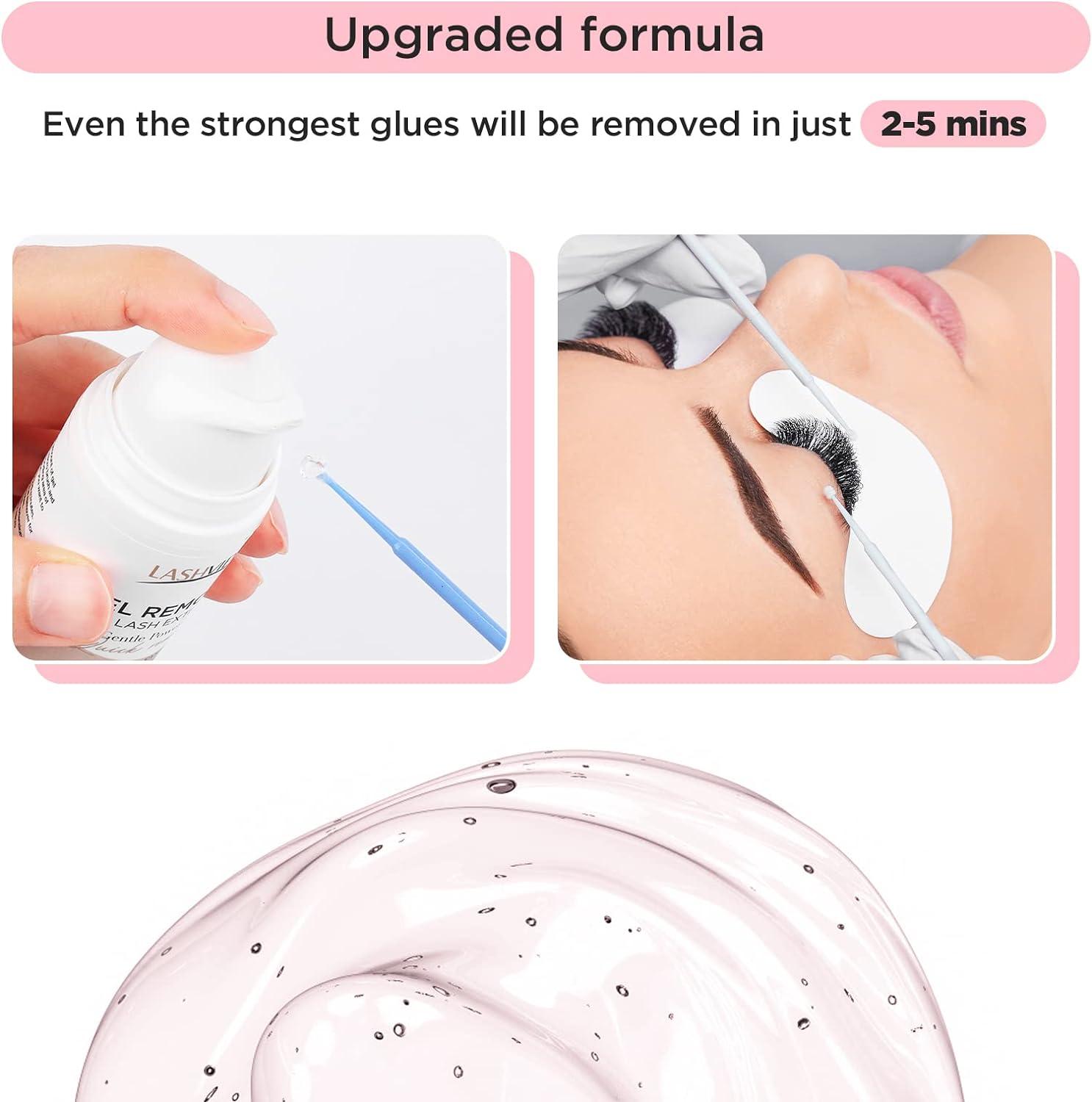 LASHVIEW Eyelash Extension Remover 0.84 Fl Oz - Professional Gel ...