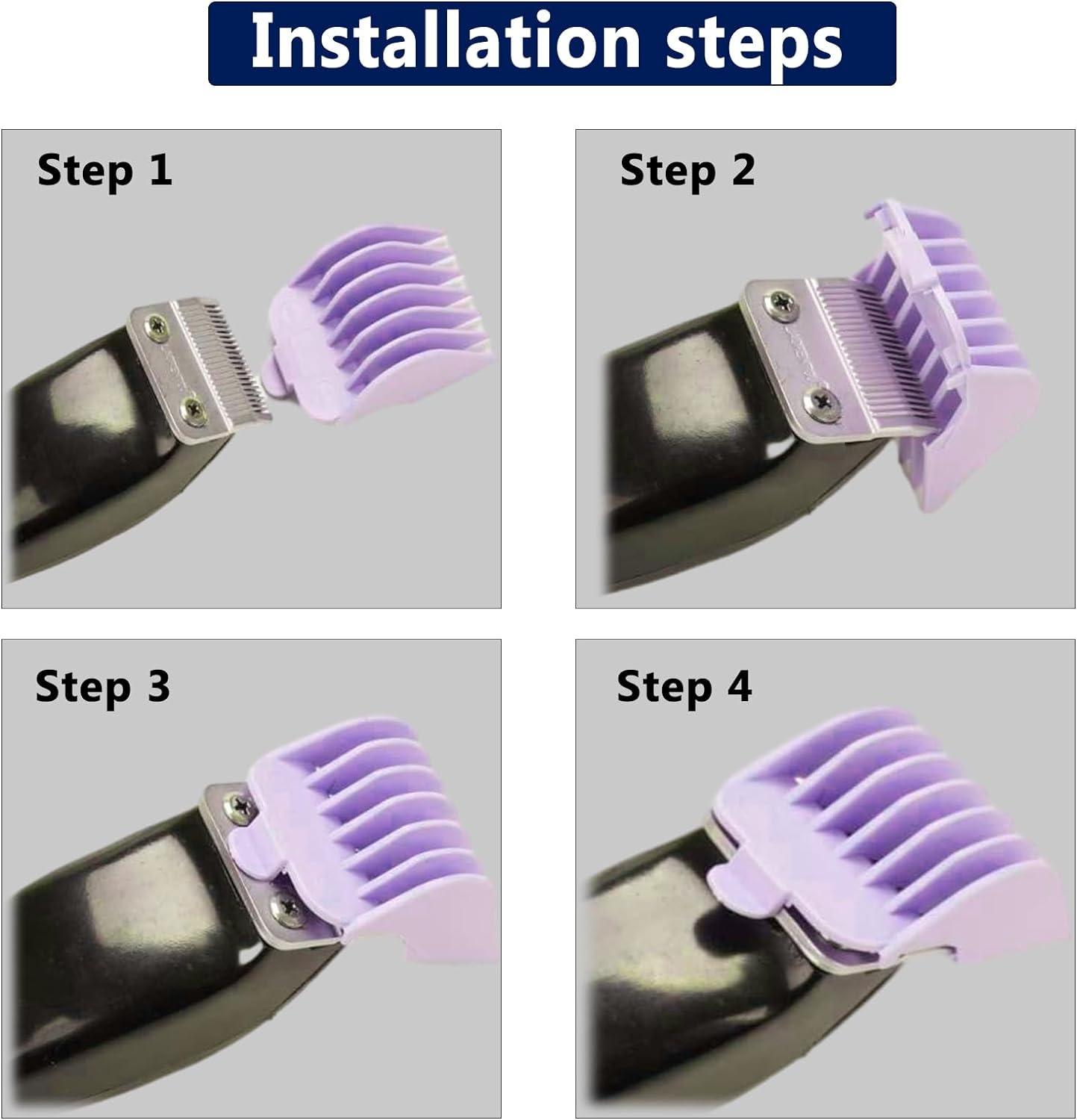 10pcs Wahl Professional Hair Clipper Guide Combs Replacement Guards - Assorted Colors | Buy Now ...