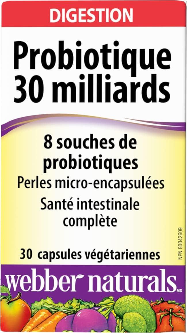 Webber Naturals Probiotic 30 Billion 8 Probiotic Strains 30 Capsules | Buy Now with Express ...