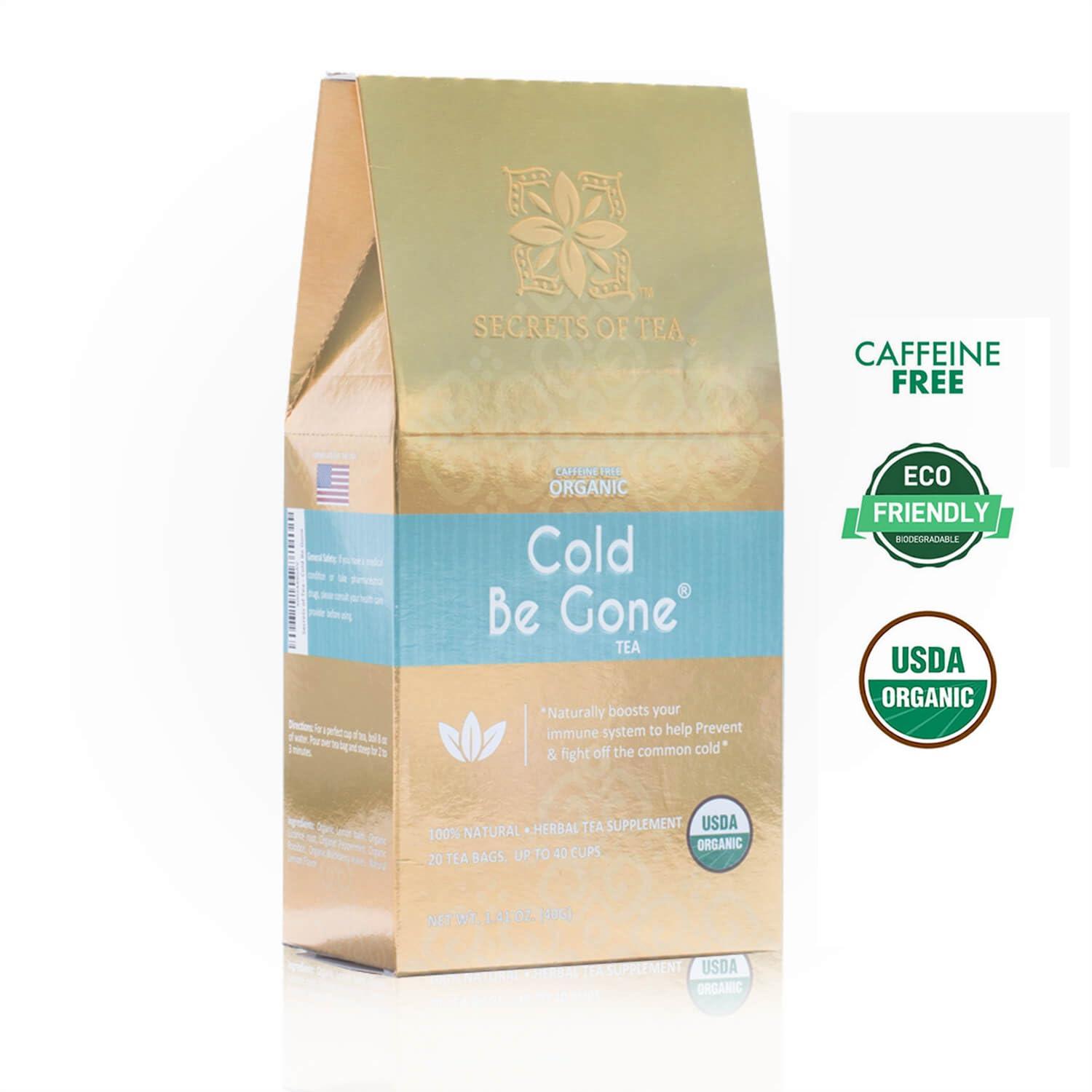 Secrets Of Tea Cold Be Gone Tea- -Caffeine Free Immunity Tea- Natural ...