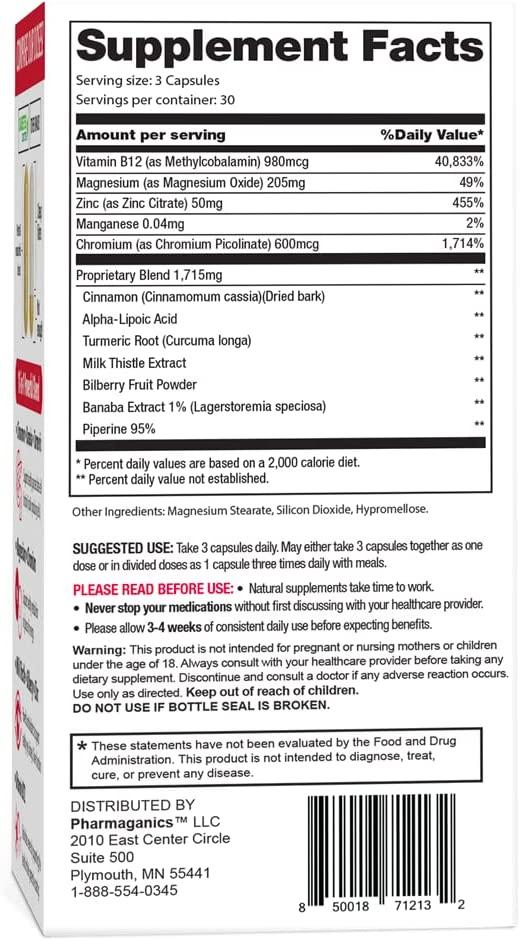 Dr. Stephanie's 24 Hour Extra Strength Support + Carb & Sugar Blocker ...