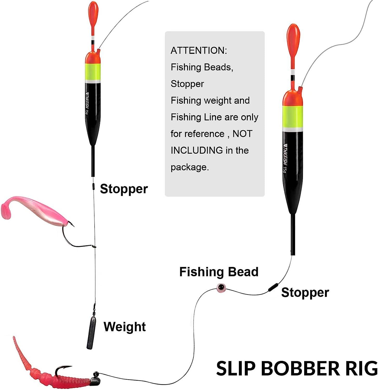 THKFISH Fishing Bobbers Fishing Floats and Bobbers Slip Bobbers for ...