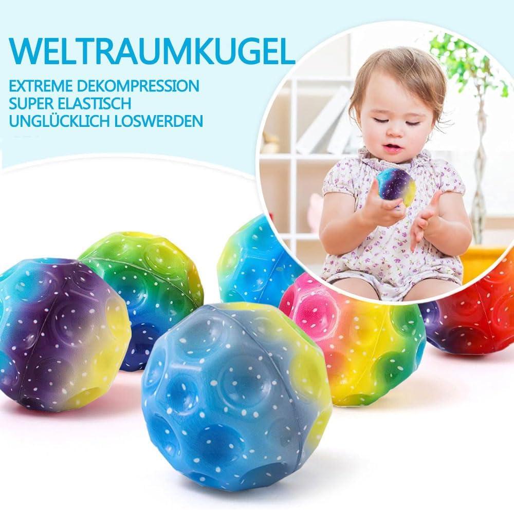 Anyingkai 6-Piece Moon Ball Set - Shining Astro Jump Ball with Colorful ...